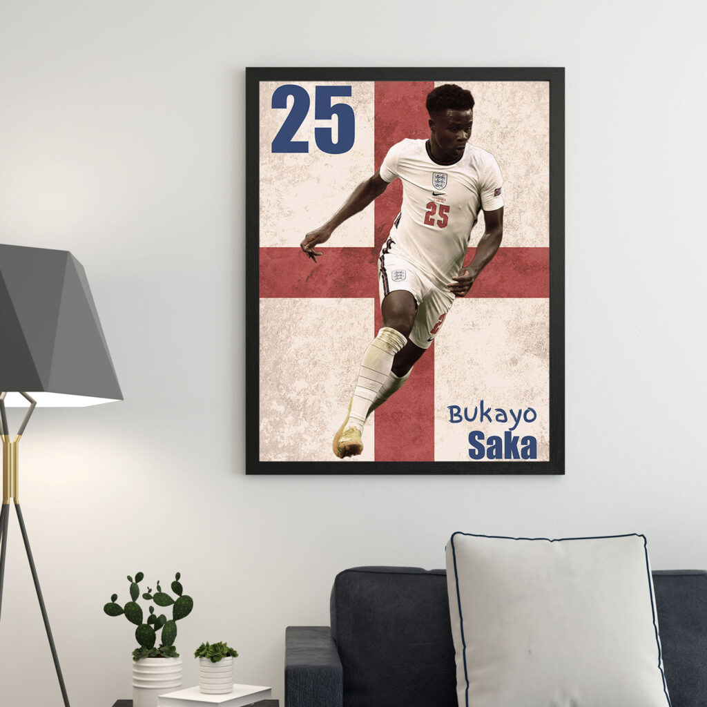 Bukayo Saka | Sebastian Zammit - Gozo Graphics | Canvas | Print ...
