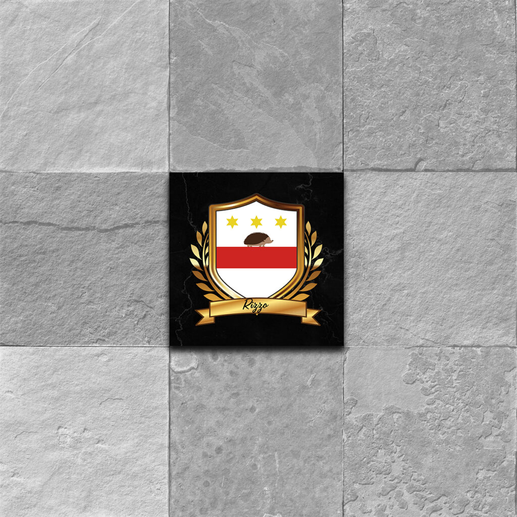 Rizzo Coat of Arms Ceramic Tile - Gozo Graphics | Canvas | Print ...