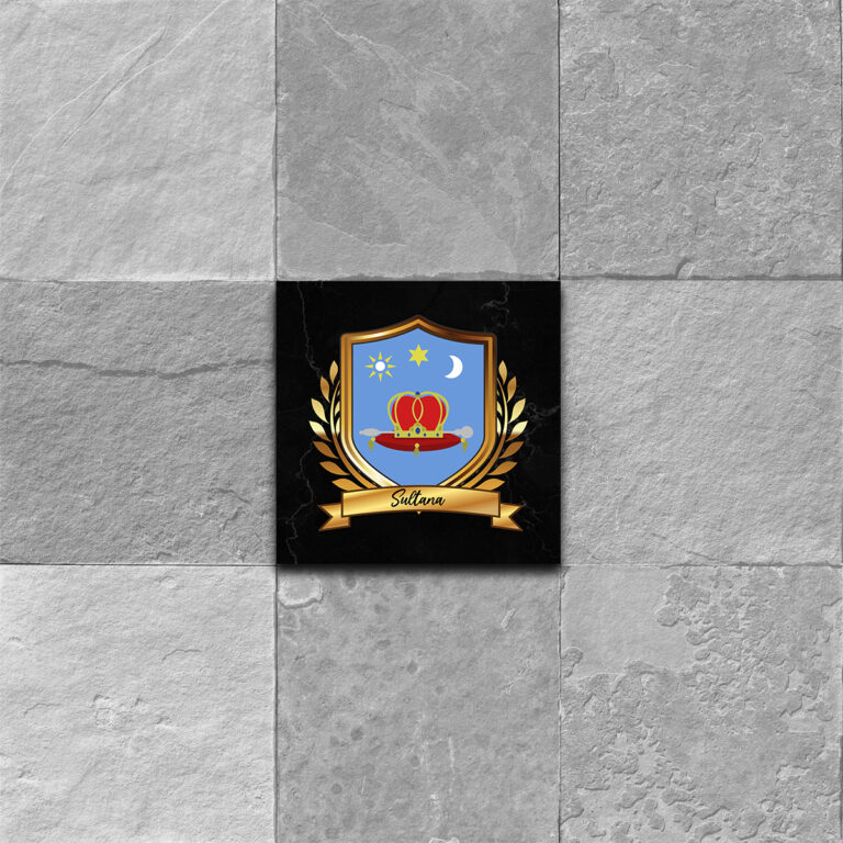 Sultana Coat of Arms Ceramic Tile - Gozo Graphics | Canvas | Print ...