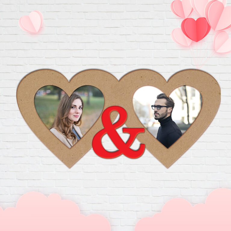 Two Hearts photo frame – Gozo Graphics | Print | Signage | CNC