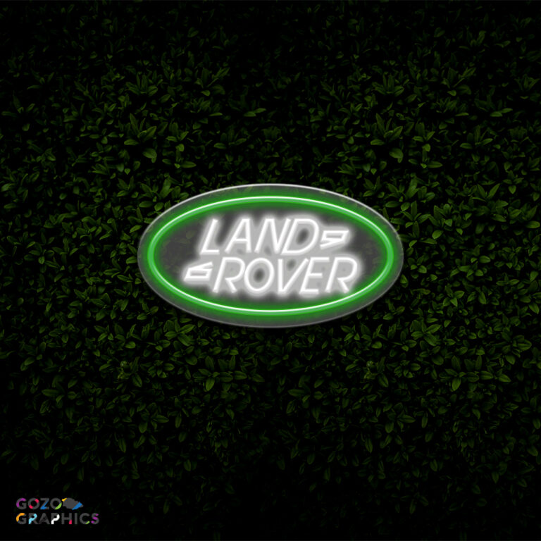 Land Rover logo LED Neon Light 50cm wide – Gozo Graphics | Print ...
