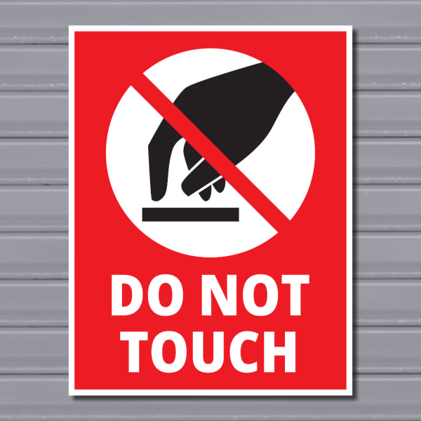 Do Not Touch – Prohibition Safety Sign - Gozo Graphics | Canvas | Print ...