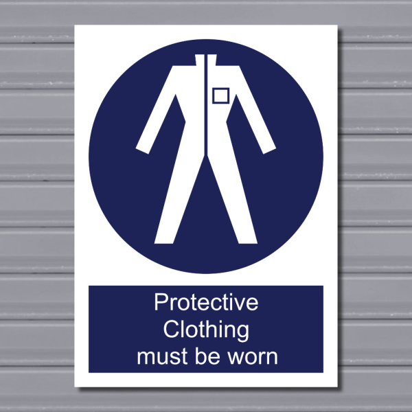 Protective Clothing Must Be Worn – Mandatory PPE Sign - Gozo Graphics ...