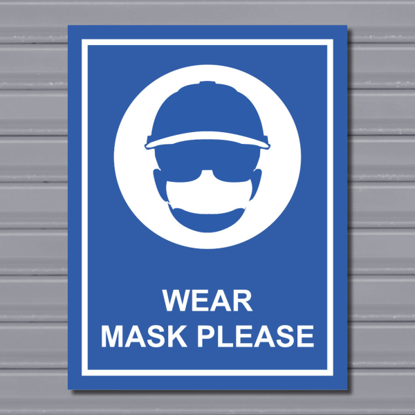 Wear Mask Please – Mandatory PPE Sign - Gozo Graphics | Canvas | Print ...