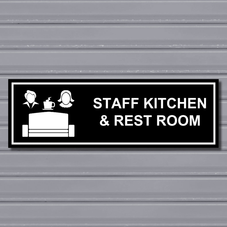 Staff Kitchen & Rest Room – Directional Identification Sign - Gozo ...