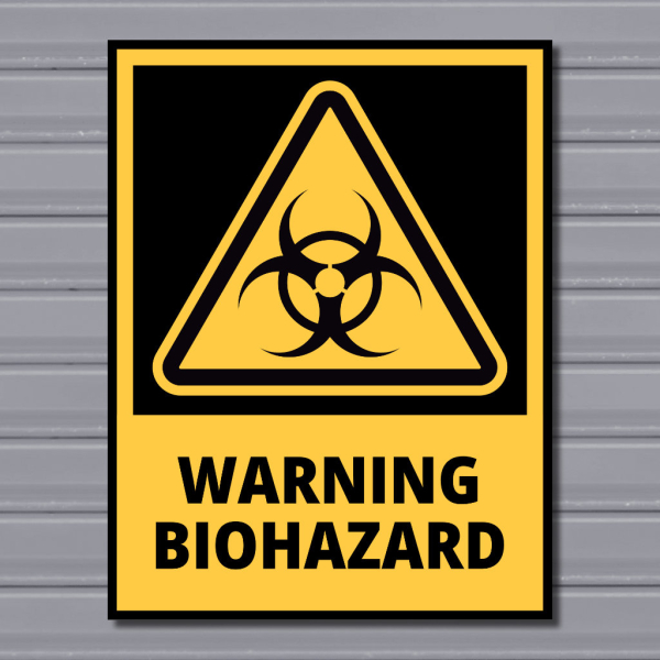 Warning Biohazard – Hazard Safety Sign - Gozo Graphics | Canvas | Print ...