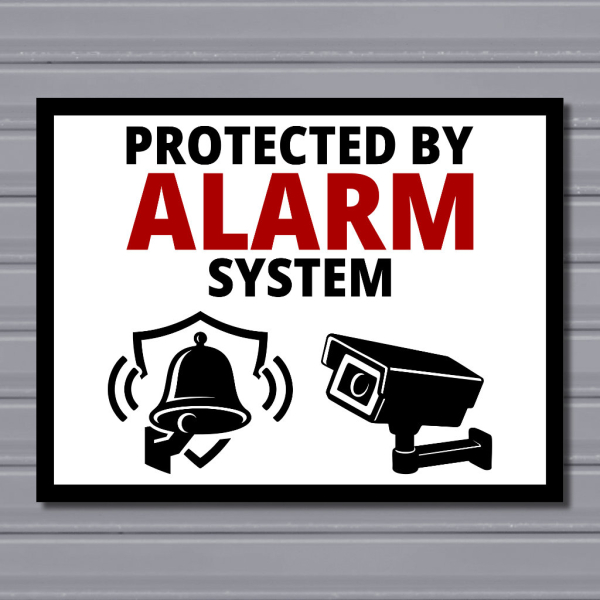 Protected by Alarm System – Security Warning Sign - Gozo Graphics ...